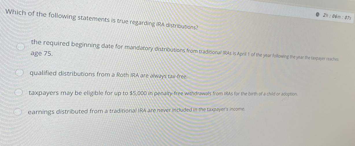 Solved Which of the following statements is true regarding | Chegg.com