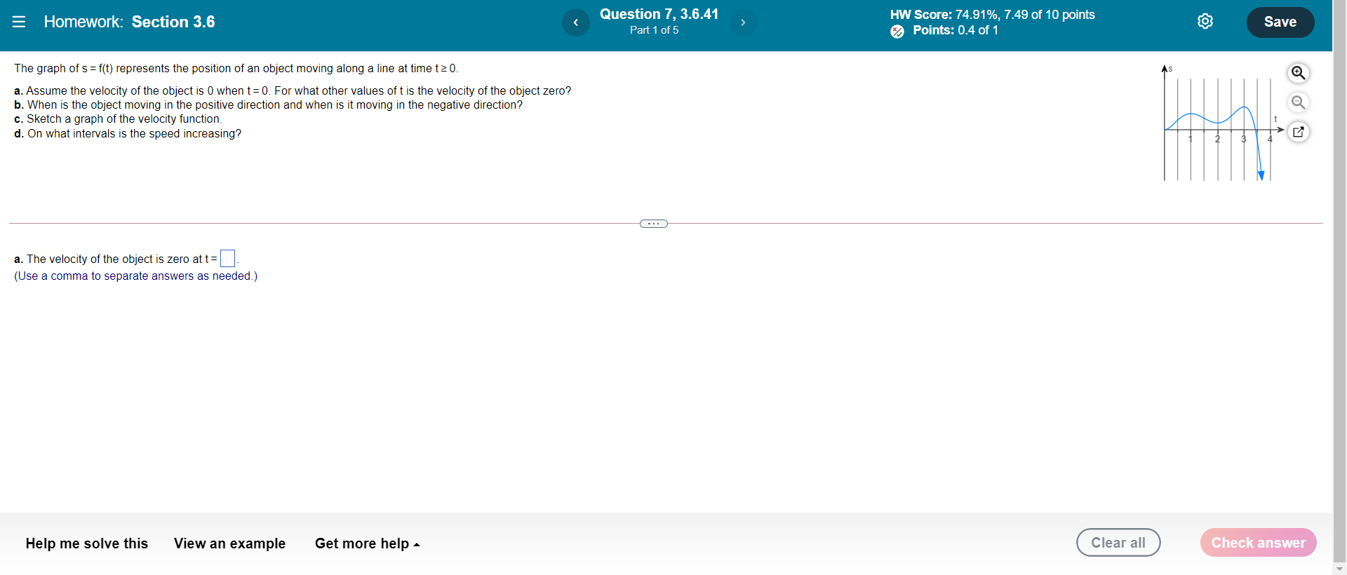 Solved Homework Section 3 6 Question 7 3 6 41 Part 1 Of