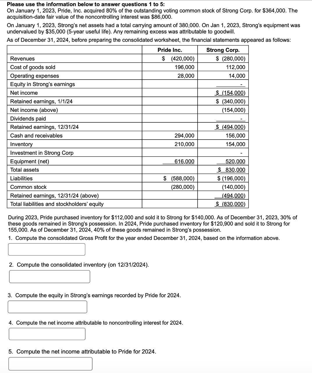 Solved Please use the information below to answer questions | Chegg.com
