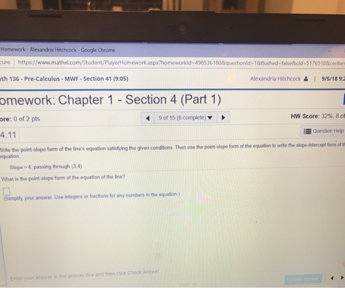 Solved Homework-Alexandria Hitchcock-Google Chrome ure | Chegg.com