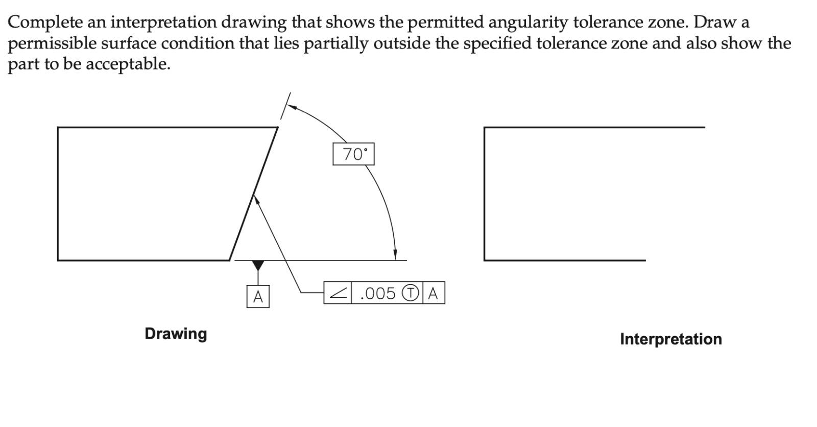 Solved Complete an interpretation drawing that shows the | Chegg.com