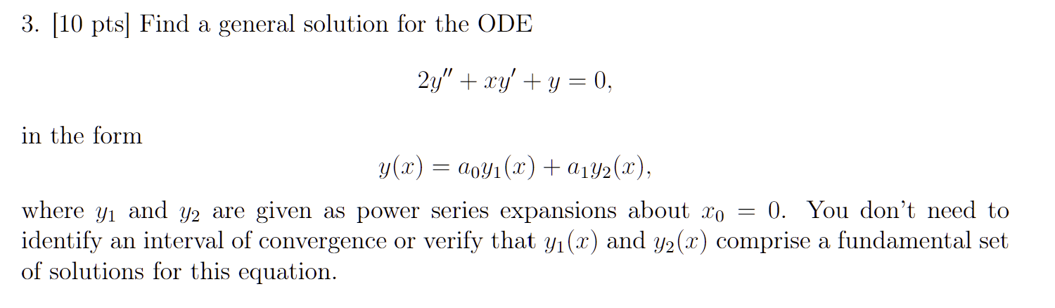Solved 1. [10 pts] In Problem 3 from Quiz 9, you should have | Chegg.com