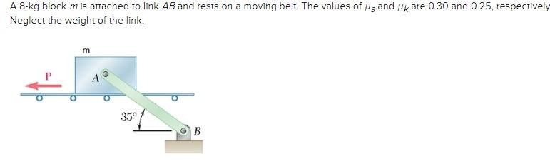 Solved Determine the magnitude of the horizontal force P | Chegg.com