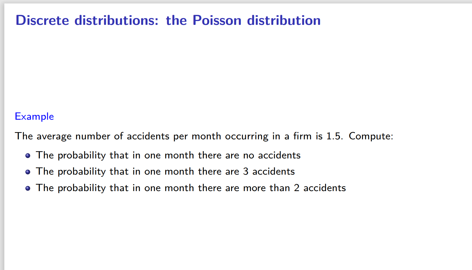 Solved Discrete distributions: the Poisson distribution | Chegg.com