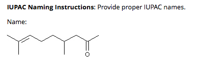 Solved IUPAC Naming Instructions: Provide proper IUPAC | Chegg.com
