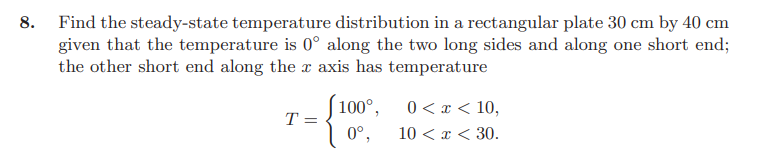 Solved Find the steady-state temperature distribution in a | Chegg.com