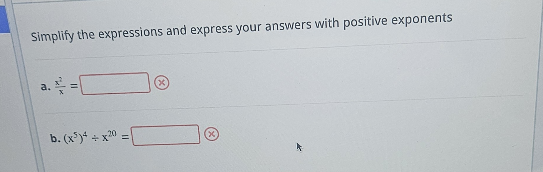 Solved Simplify the expressions and express your answers | Chegg.com