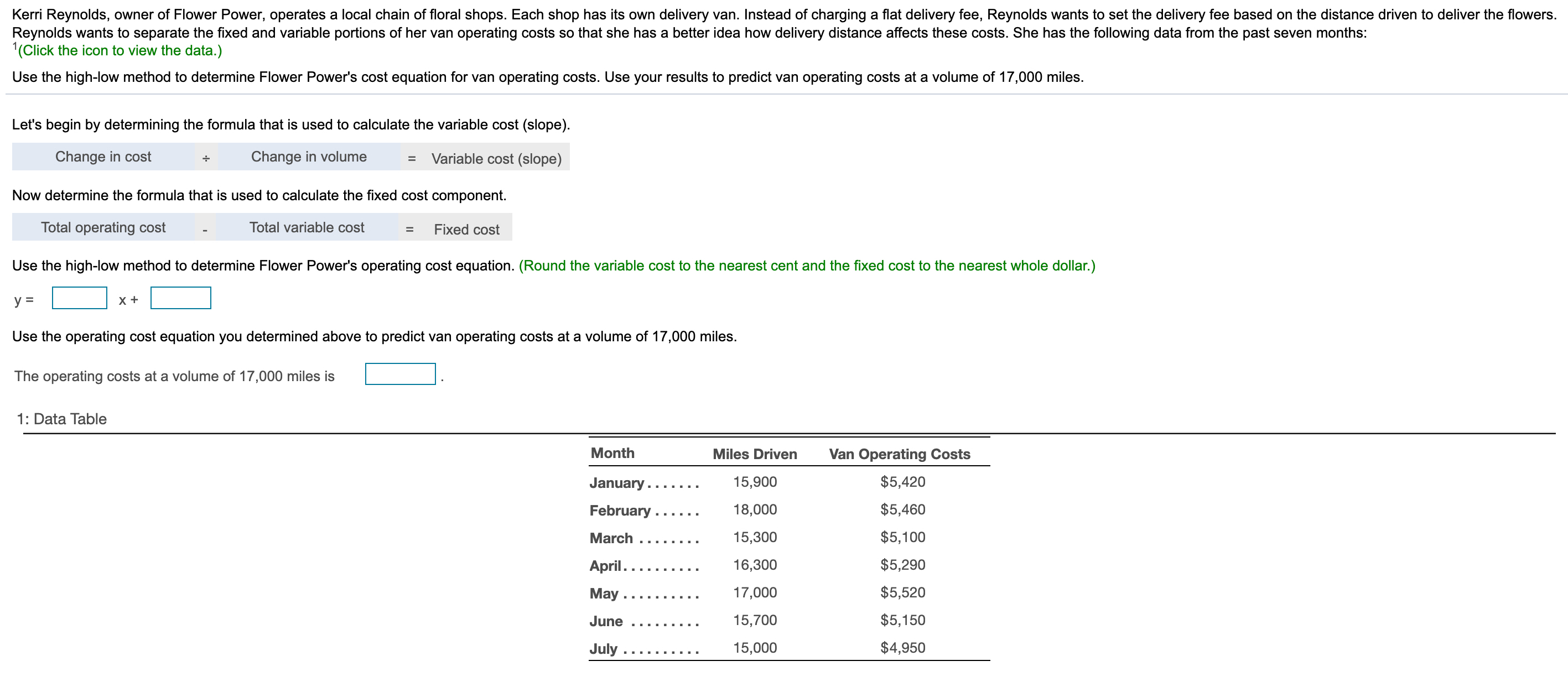 Solved ?1 (Click the icon to view the data.)Use the high-low | Chegg.com
