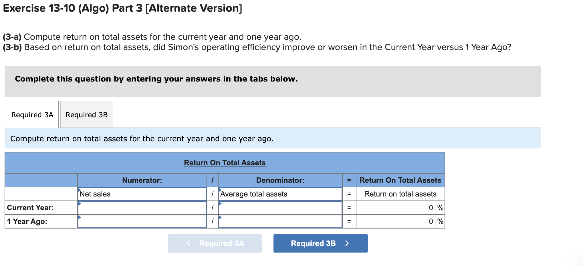 Solved Required information Exercise 13-10 (Algo) Analyzing | Chegg.com