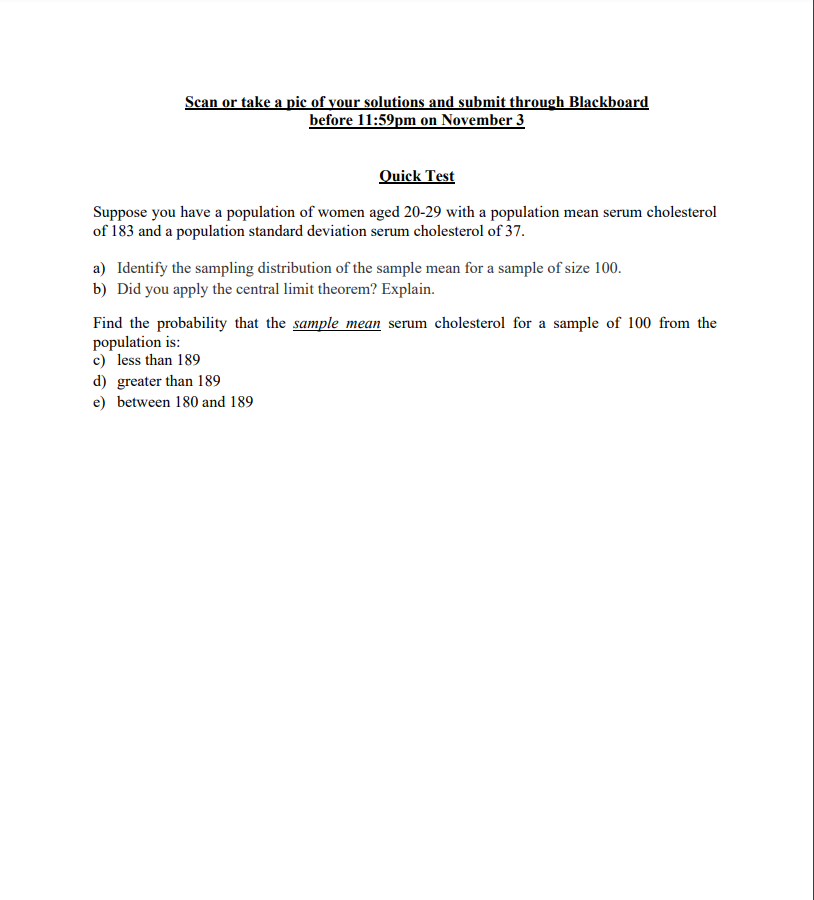 Solved Scan or take a pic of your solutions and submit | Chegg.com