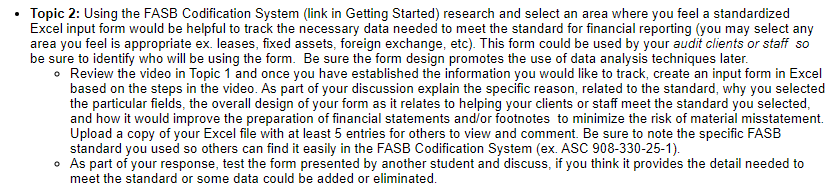 Solved - Topic 2: Using the FASB Codification System (link | Chegg.com