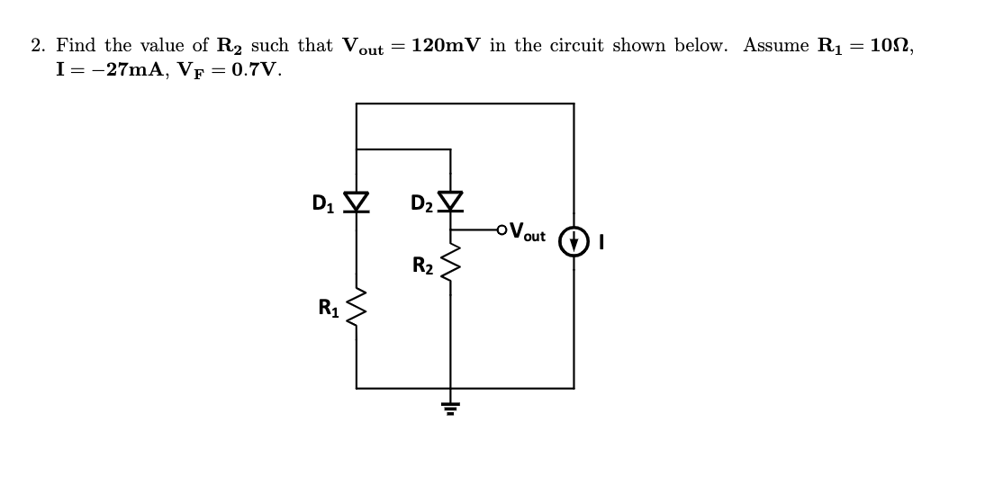 Solved 1. In the circuit shown below, Vin =4 | Chegg.com