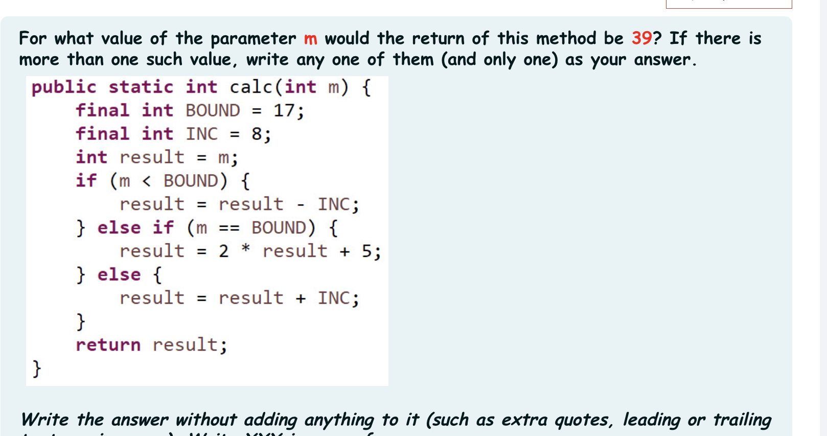 Solved For what value of the parameter m ﻿would the return | Chegg.com