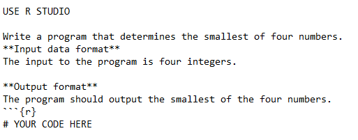 Solved USE R STUDIO Write a program that determines the | Chegg.com