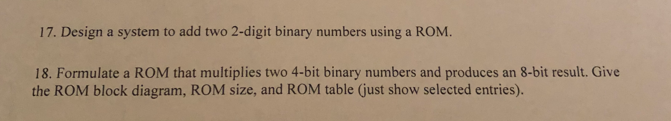Solved 17. Design a system to add two 2-digit binary numbers | Chegg.com