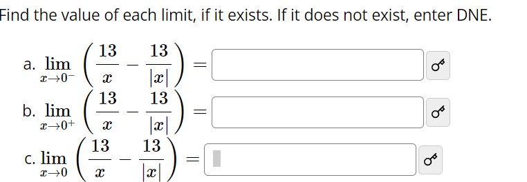 Solved ind the value of each limit, if it exists. If it does | Chegg.com