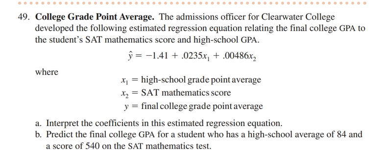 Solved College Grade Point Average. The admissions officer | Chegg.com