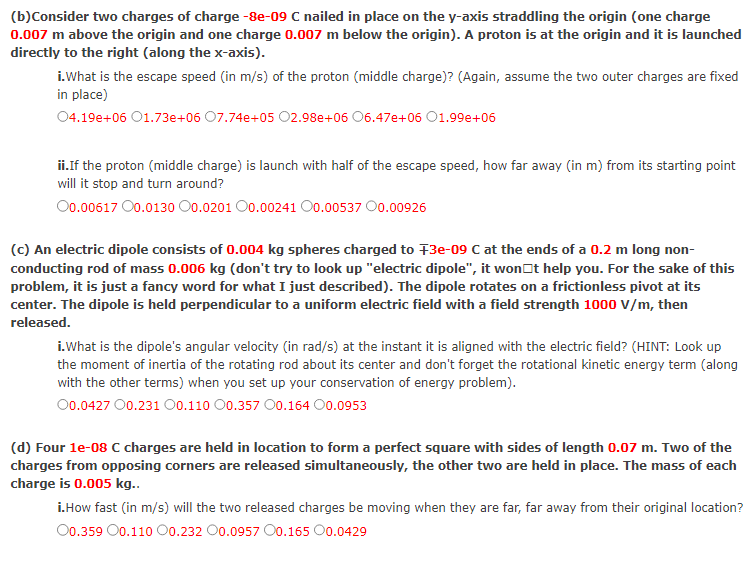 Solved (a)In the figure, a proton is fired with an initial | Chegg.com