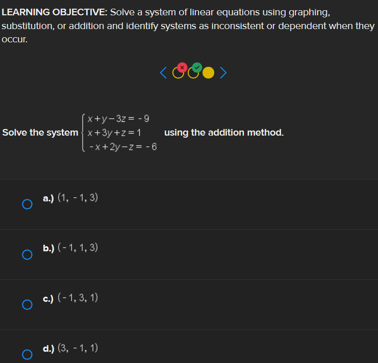 Solved LEARNING OBJECTIVE: Solve a system of linear | Chegg.com