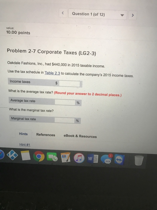 Solved Question 1 (of 12) value: 10.00 points Problem 2-7 | Chegg.com Solved Question 1 (of 12) value: 10.00 points Problem 2-7 | Chegg.com