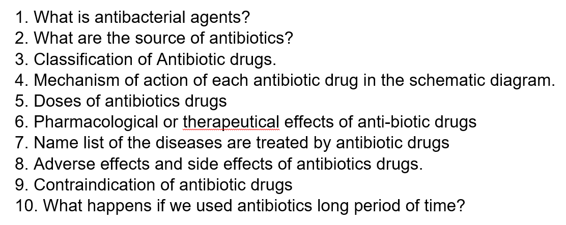 Solved #Pharmacology Antibiotic Drug Classification Answer | Chegg.com