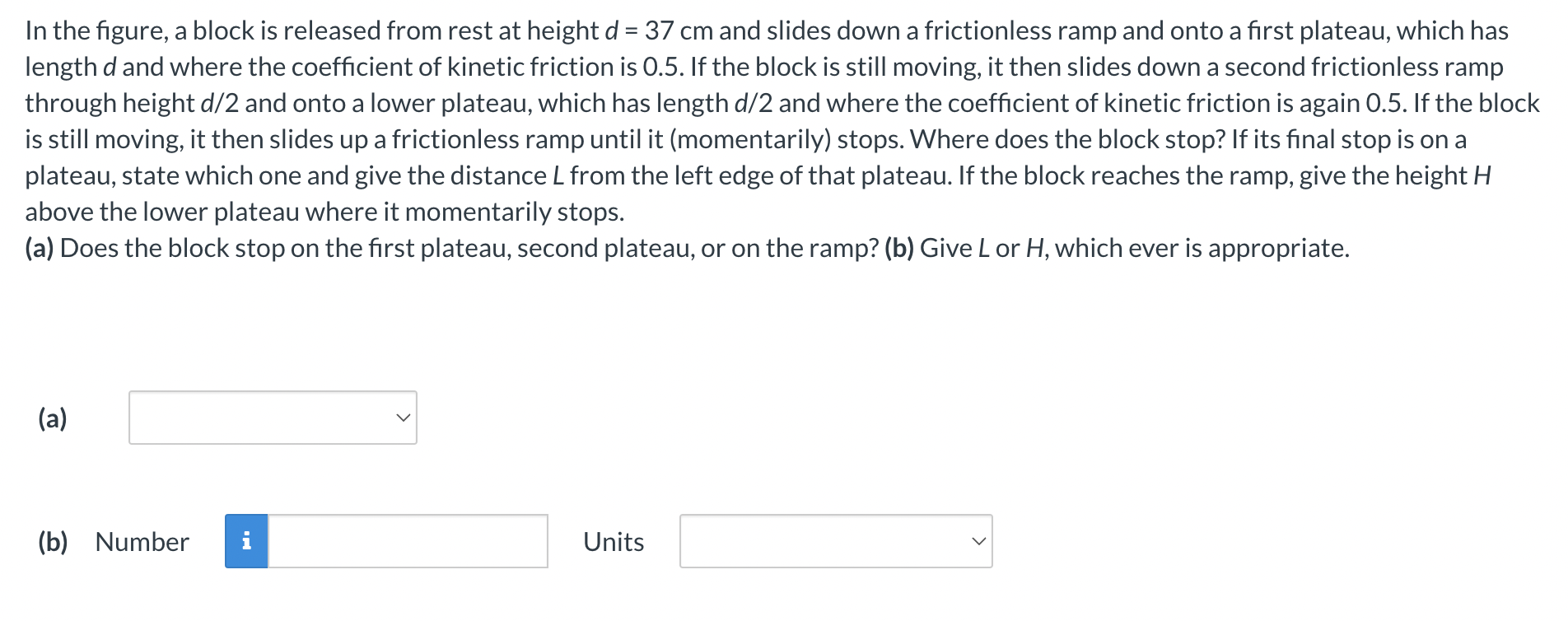 In the figure, a block is released from rest at | Chegg.com