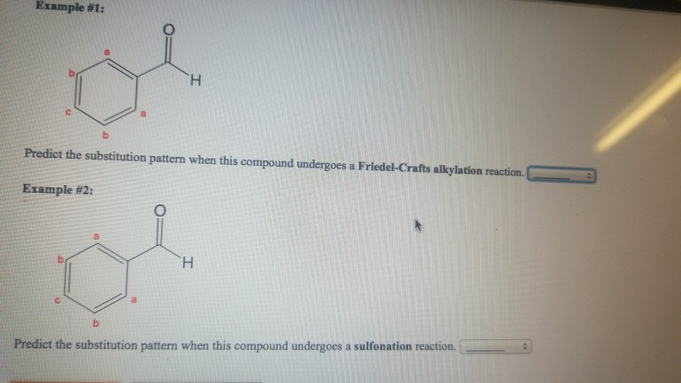 Example #1: Predict the substitution pattern when | Chegg.com