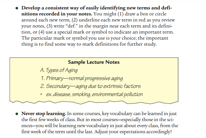 Solved 3. Read and reflect on ‘Class Lecture’ bullet points | Chegg.com