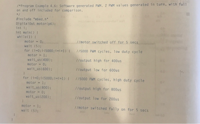 Solved /*Program Example 4.2: Sawtooth waveform on DAC | Chegg.com