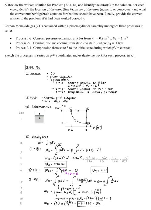 Solved 5. Review the worked solution for Problem [2.34, 8e) | Chegg.com
