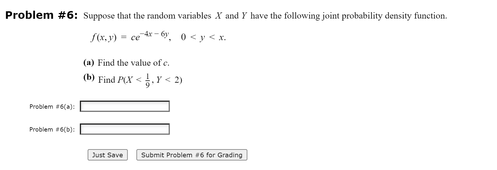 Solved Problem \# 6: Suppose that the random variables X and | Chegg.com
