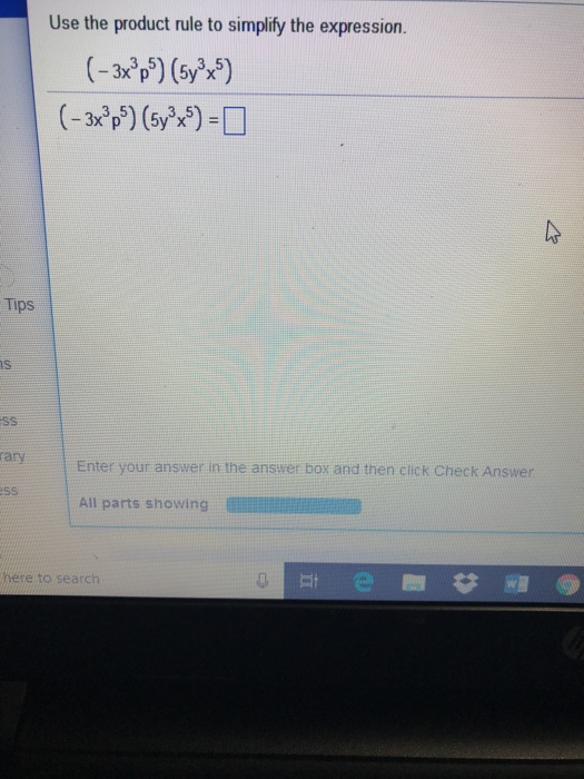 Solved Use the product rule to simplify the expression. 3 | Chegg.com