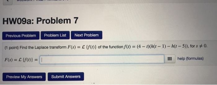 Solved HW09a: Problem 7 Previous Problem Problem List Next | Chegg.com