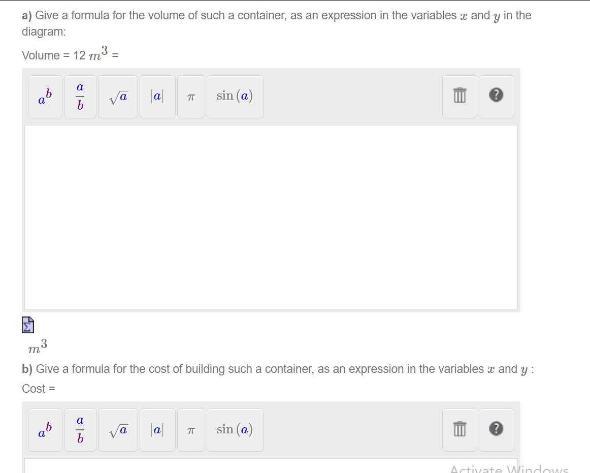 Solved We are looking to build an open rectangular | Chegg.com