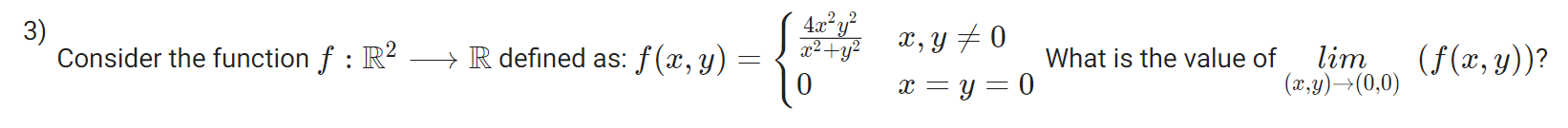 Solved Consider the function f:R2longrightarrowR defined as: | Chegg.com