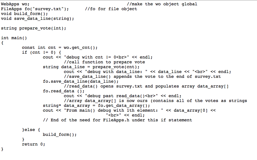Solved I need help with my CS project, the question I wanna | Chegg.com