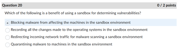 Solved Question 20Which of the following is a benefit of | Chegg.com