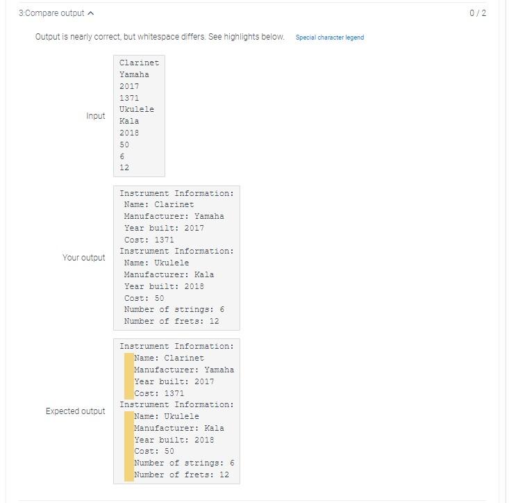 Solved Given the base class Instrument, define a derived | Chegg.com