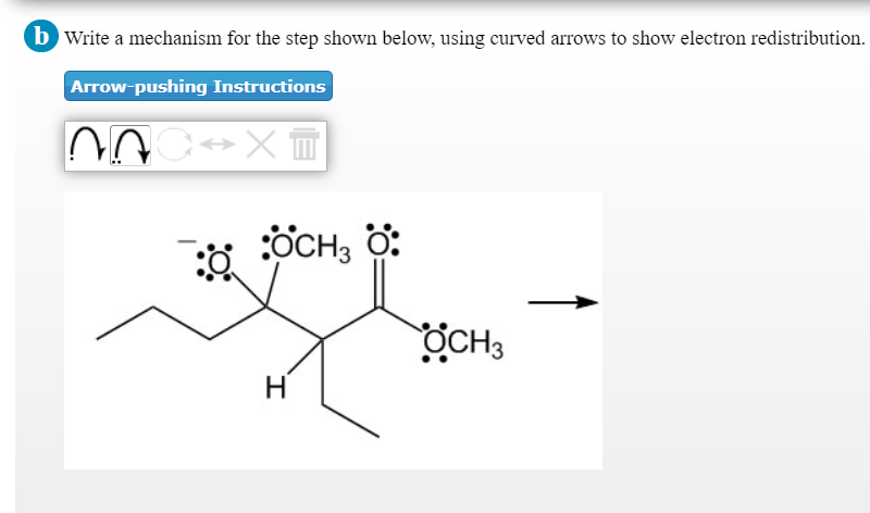 Solved b Write a mechanism for the step shown below, using | Chegg.com