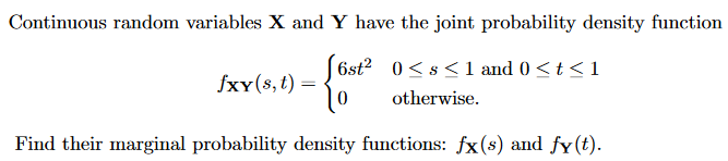 Solved Continuous random variables X and Y have the joint | Chegg.com