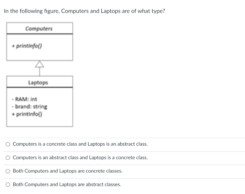 Solved In the following figure, Computers and Laptops are of | Chegg.com