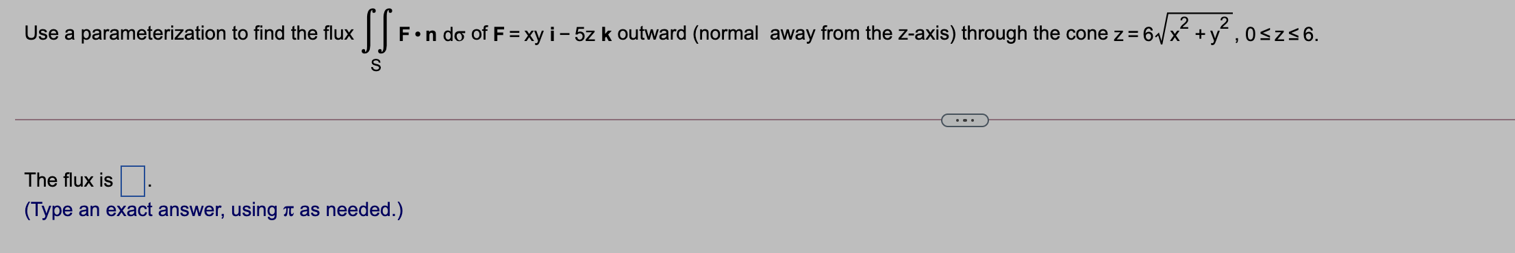 Solved Use a parameterization to find the flux SSE 2 +2, Fön | Chegg.com