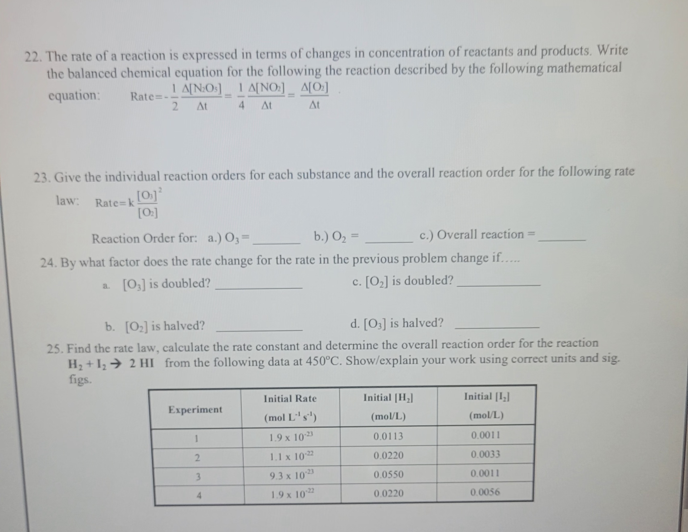 Solved The rate of a reaction is expressed in terms of | Chegg.com