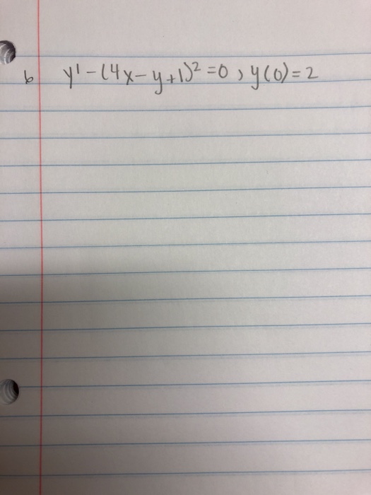 Solved Find the general solution of the first order | Chegg.com