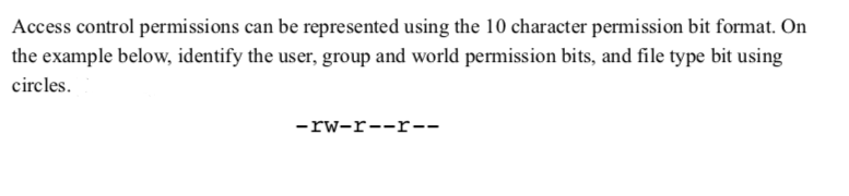 Solved Access control permissions can be represented using | Chegg.com