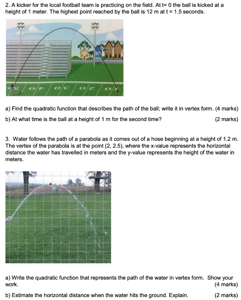 Parabolas In Football