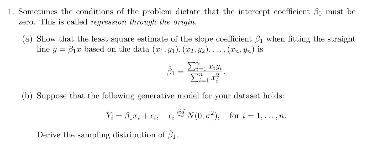 Solved 1. Sometimes the conditions of the problem dictate | Chegg.com