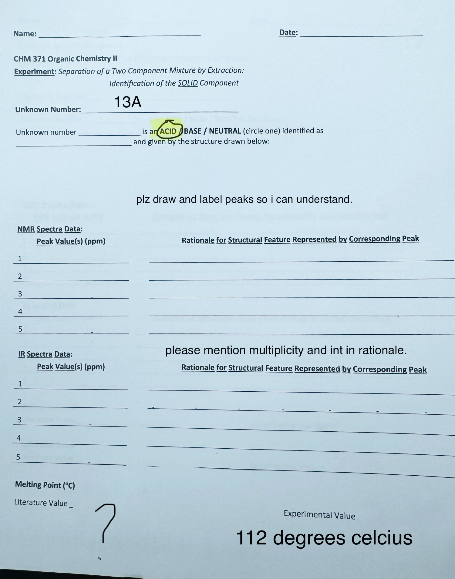 Solved hiii can i get help with to fill out this chart and | Chegg.com