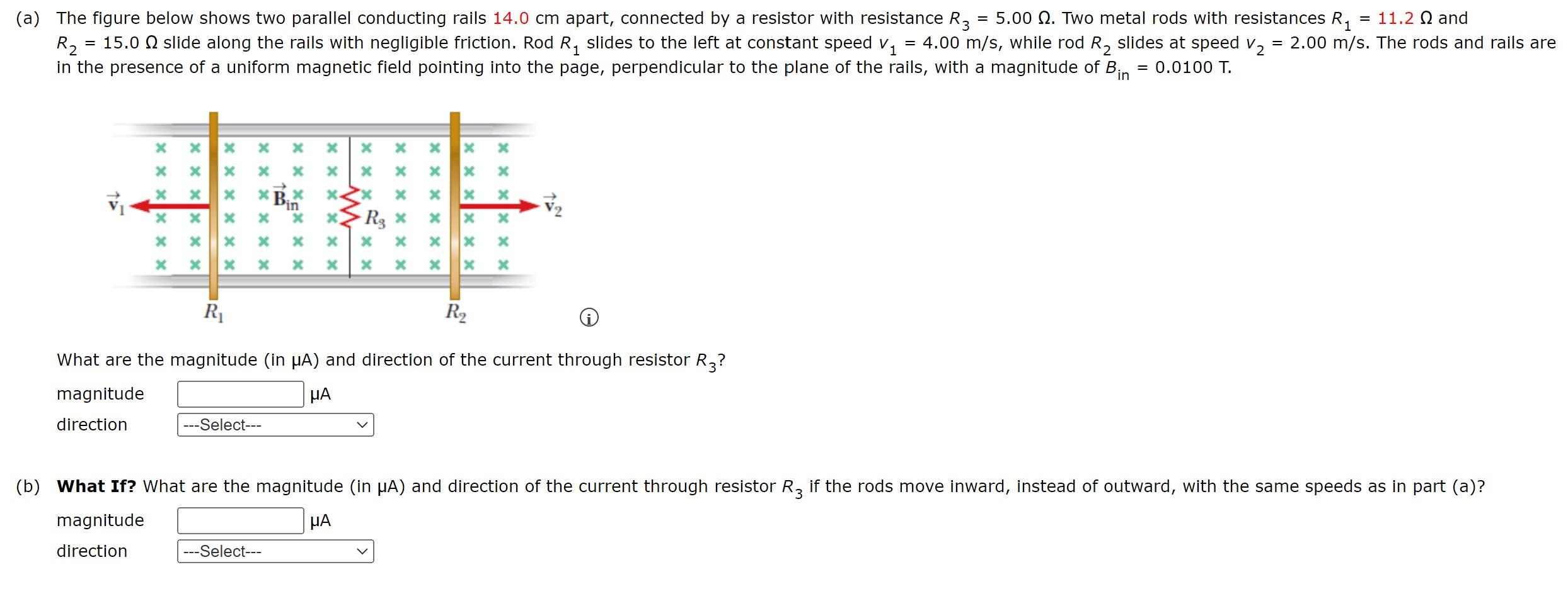 Solved (a) The figure below shows two parallel conducting | Chegg.com