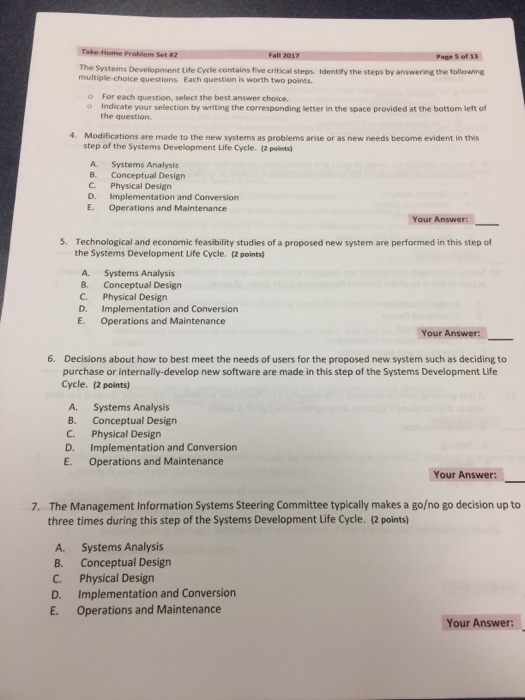 Solved Take Home Problem Set 82 Fall 2017 Page 5 Of 33 The